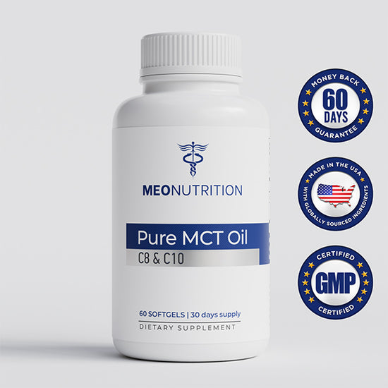 Pure MCT Oil | C8 & C10 | 60 Softgels – Meo Nutrition